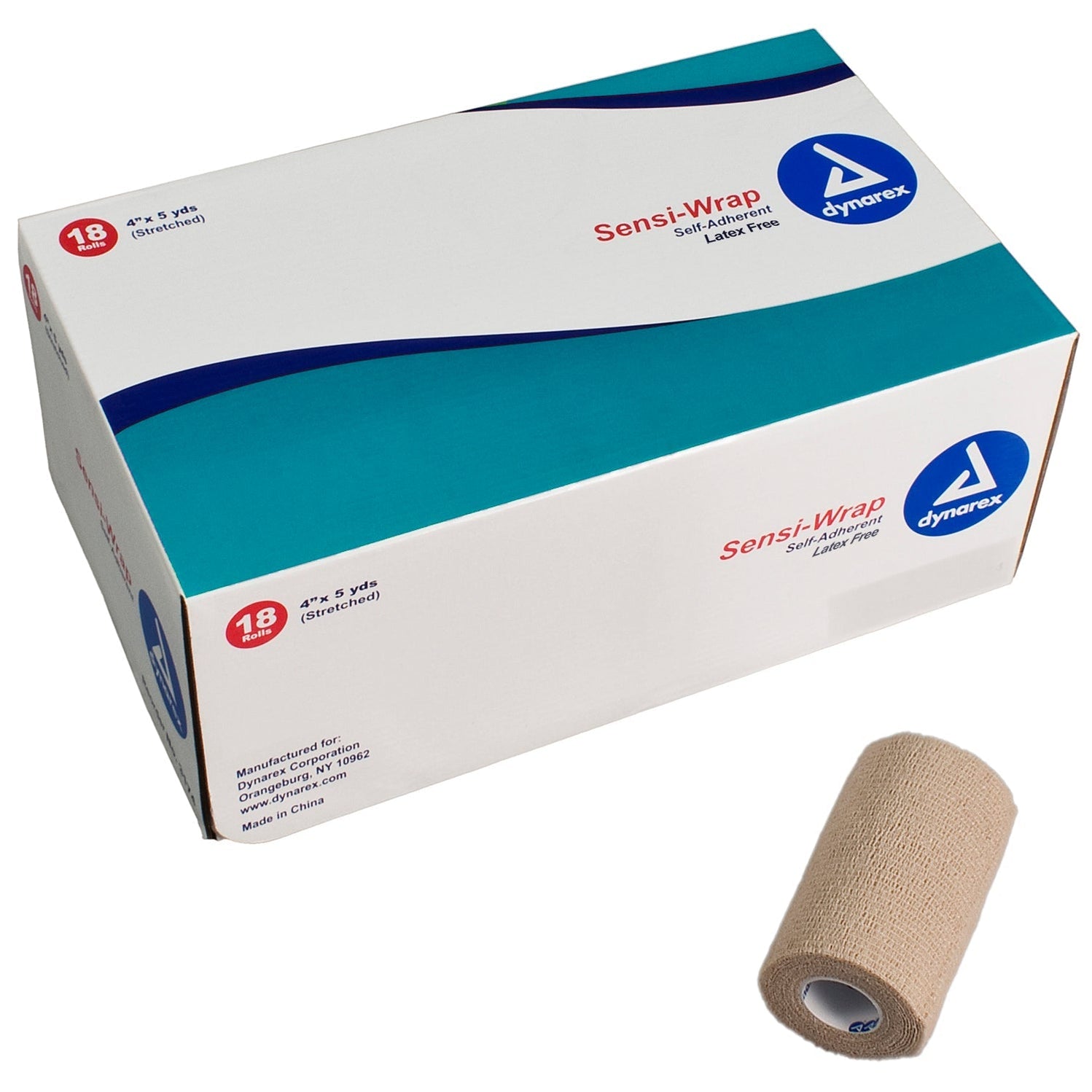 Dynarex Sensi-Wrap Self-Adherent Bandage Rolls, 4" x 5 yds — Pristine ...