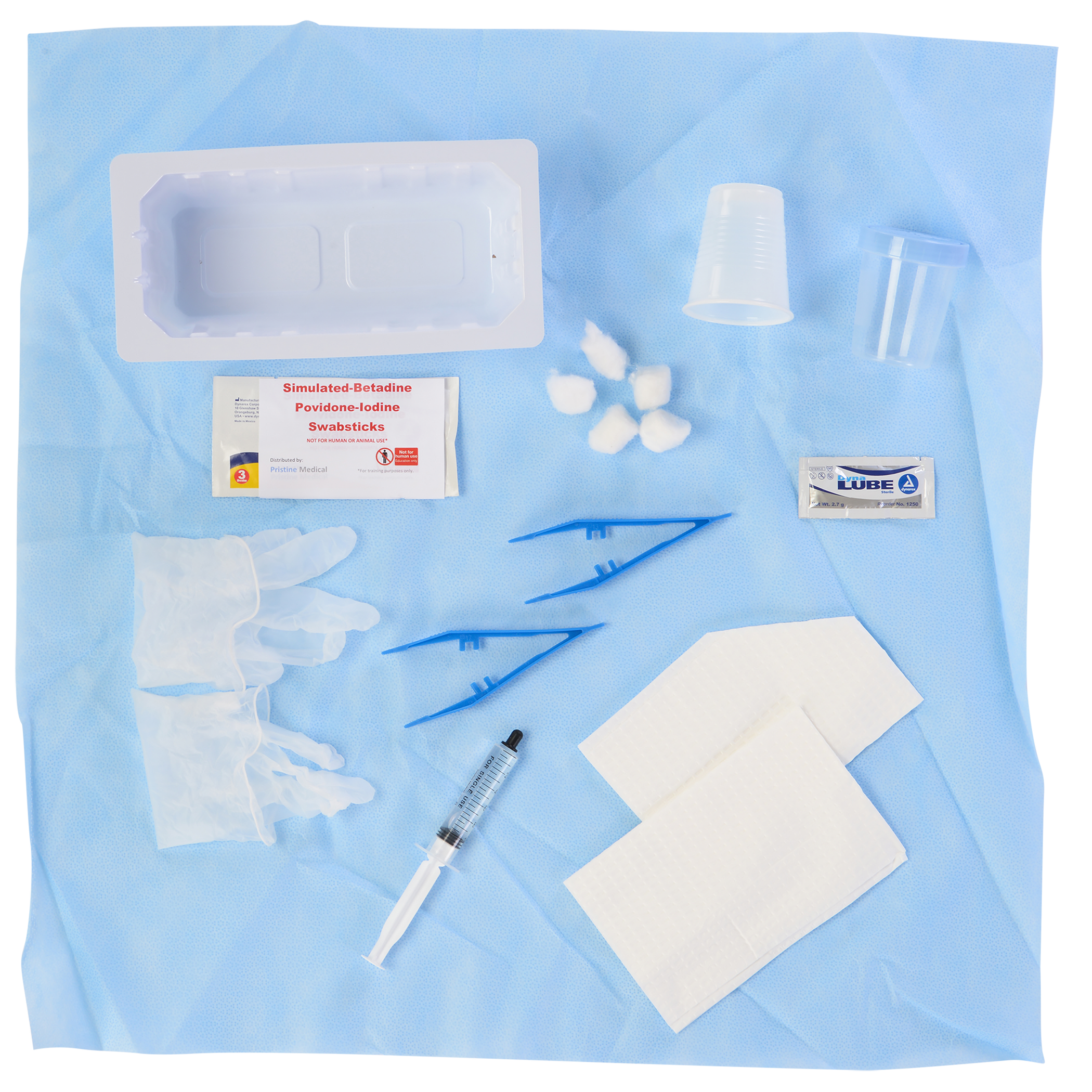 Foley insertion tray Simulated Catheter Kit – Pristine Medical